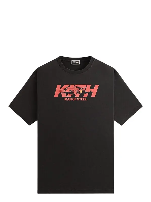 Kith X Superman Of Steel Vintage Tee - Black