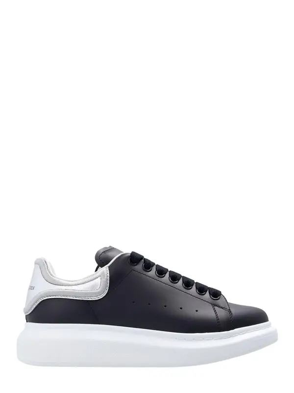 Alexander McQueen Oversized Sneaker With Embroidered Heel - Blue