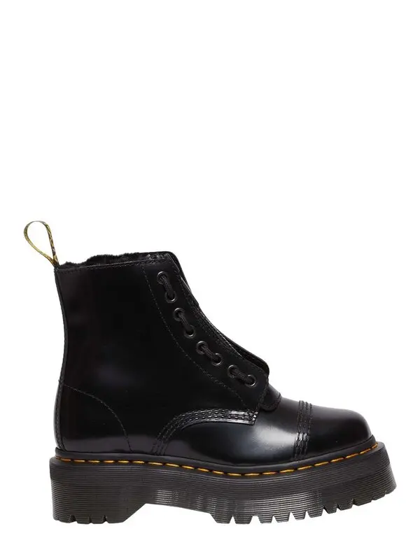 Dr. Martens Sinclair Faux Fur Lined Platform Boots - Black