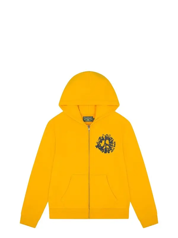 DENIM TEARS Denim University Zip Hoodie - Yellow