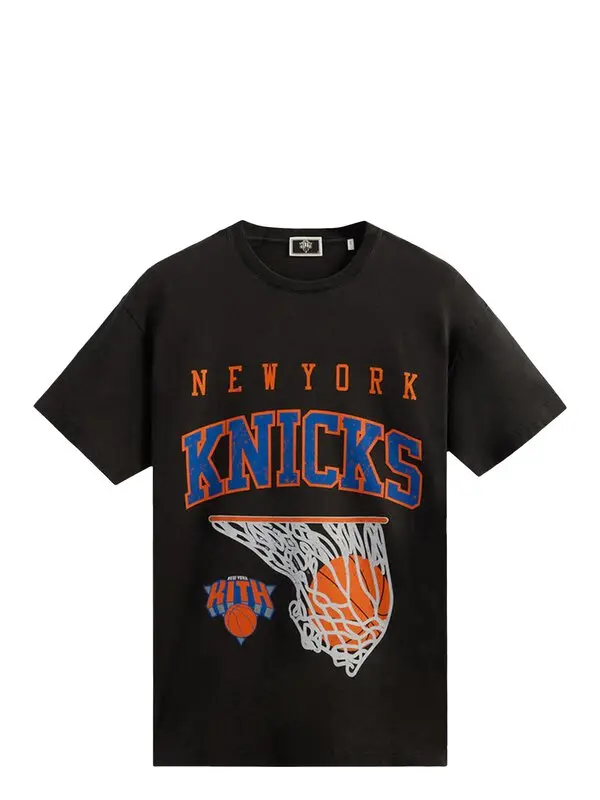 Kith For New York Knicks Vintage Basketball Tee - Black