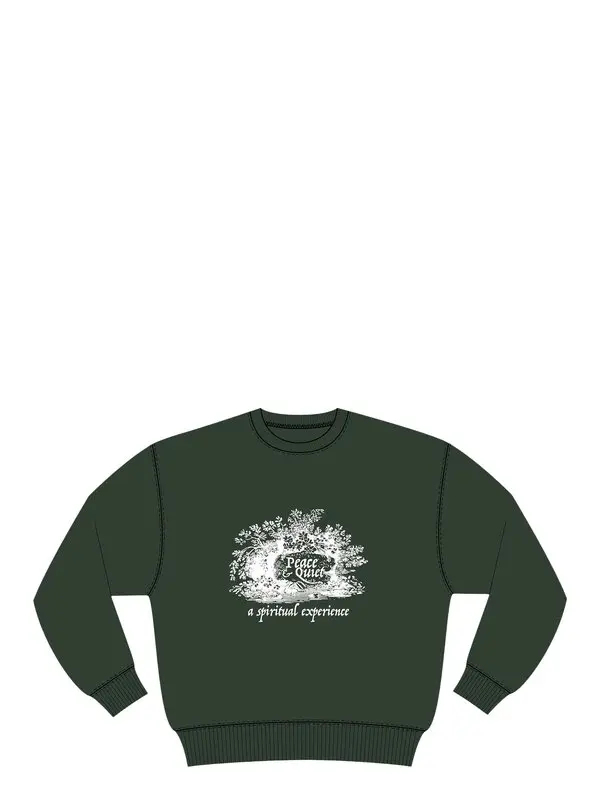 MUSEUM OF PEACE & QUIET Spiritual Experience Crewneck - Green