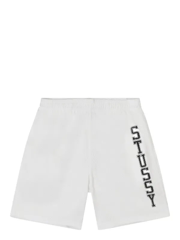 StÜssy Collegiate Mesh Short - White