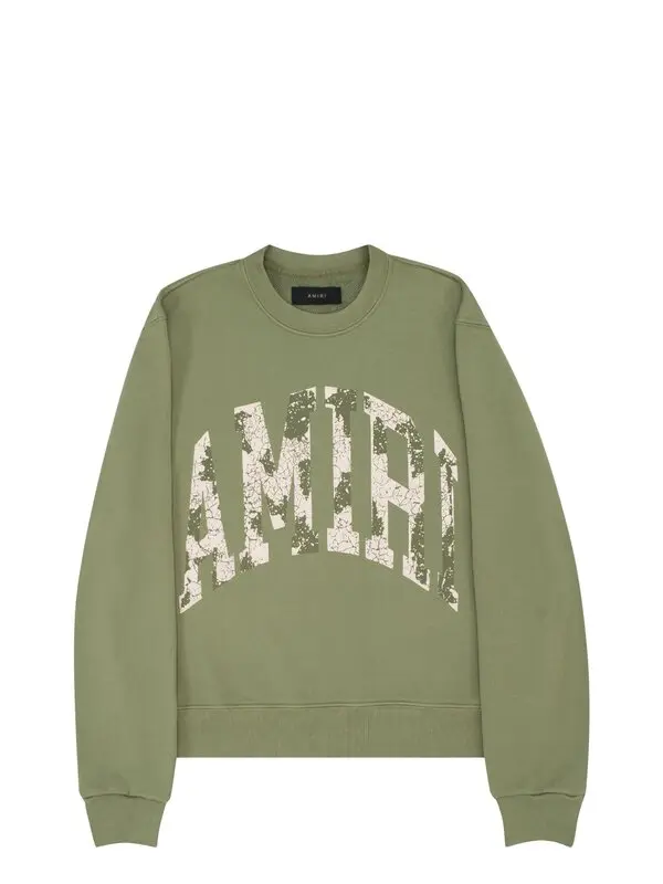 Amiri Collegiate Logo Crew - Green