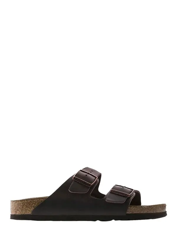BIRKENSTOCK Arizona Soft Footbed Oiled Leather Sandals - Brown