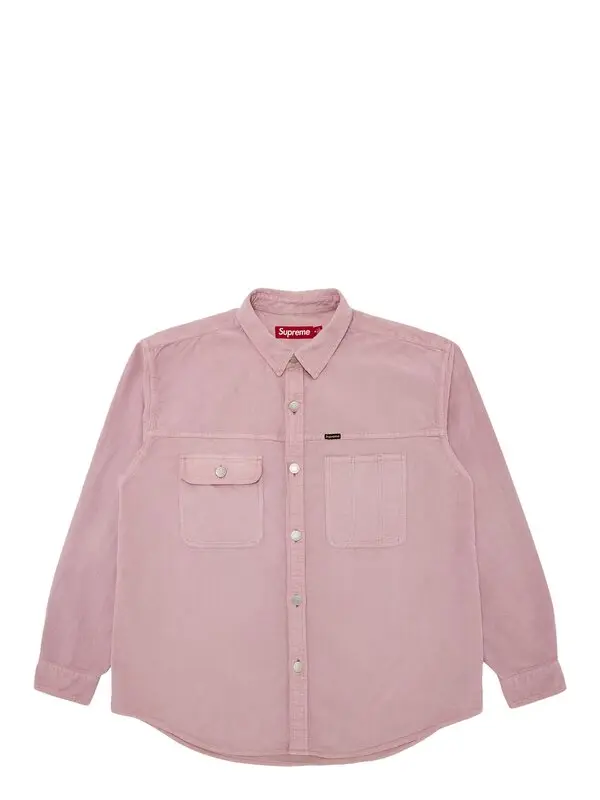Supreme Washed Corduroy Shirt - Pink