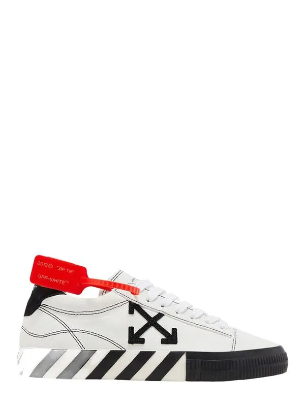 Off-White Arrow Vulcanized Low Top Sneakers - White