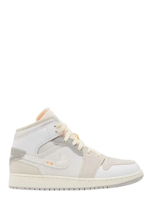 JORDAN 1 Mid Se Craft Gs 'inside Out' Sneakers - White