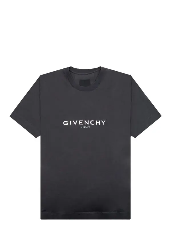 Givenchy Slim Fit Reverse Print T-shirt - Grey
