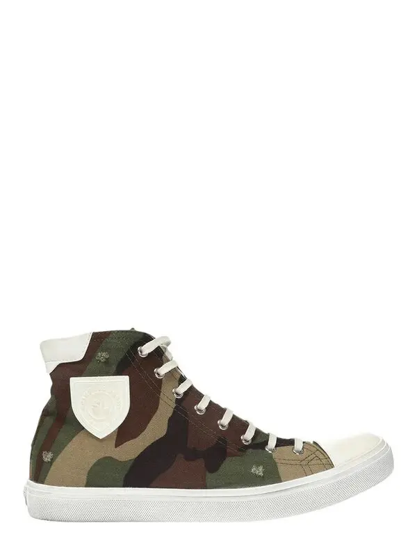 Saint Laurent Bedford High-top Sneakers - Green