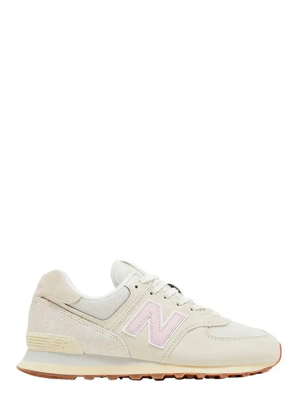 NEW BALANCE 574 Lace Up Sneakers - Cream