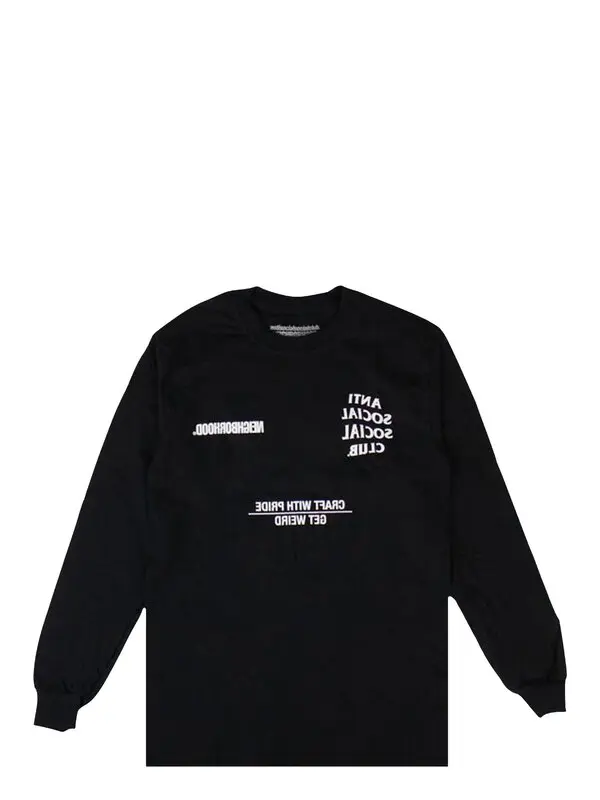 ANTI SOCIAL SOCIAL CLUB X Neighborhood Long-sleeve T-shirt - Black