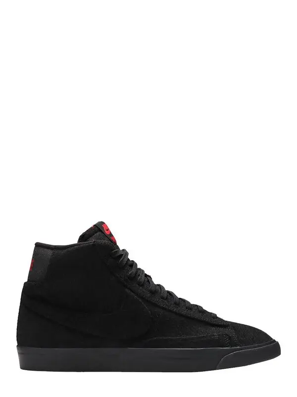 Nike Stranger Things X Blazer Mid Qs 'upside Down' Sneakers - Black