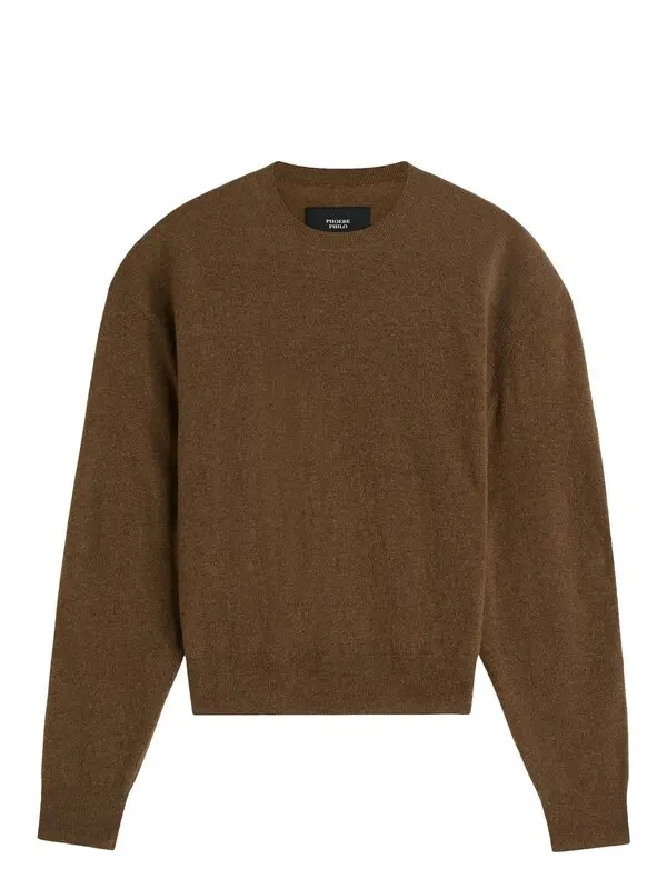 Phoebe Philo Dropped Shoulder Jumper - Brown