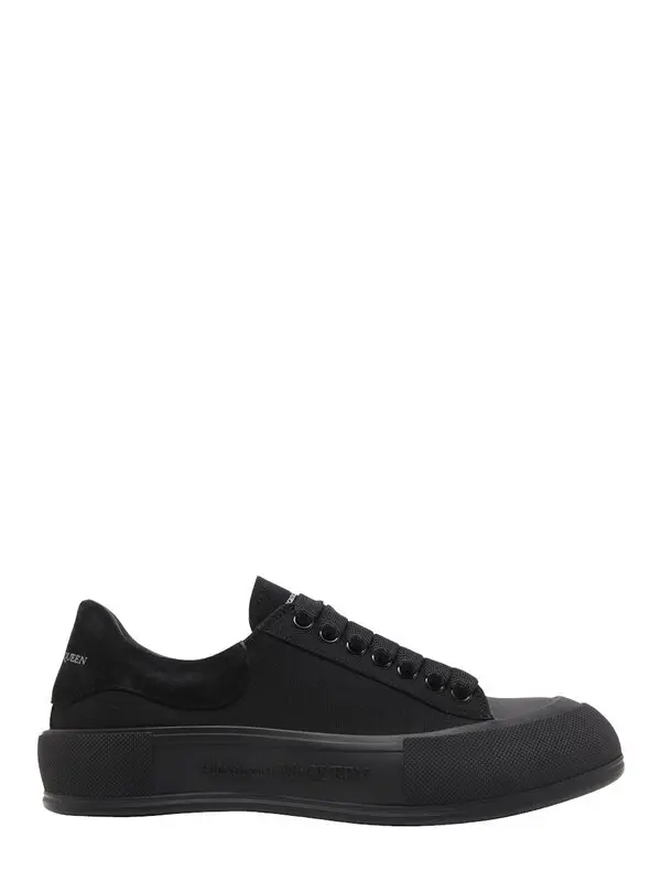 Alexander McQueen Deck Plimsoll Low Sneakers - Black