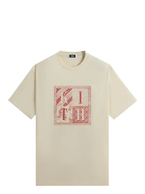 Kith Batik Block Print Vintage Tee - Cream