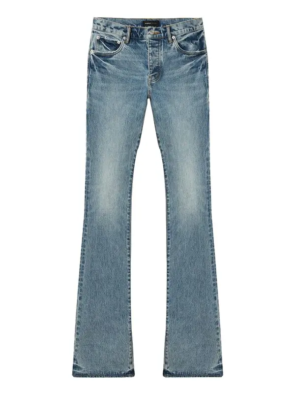 PURPLE BRAND Super Stack Flare Jeans - Blue