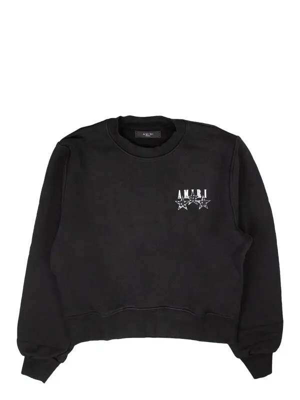 Amiri Bandana Stars Crewneck - Black