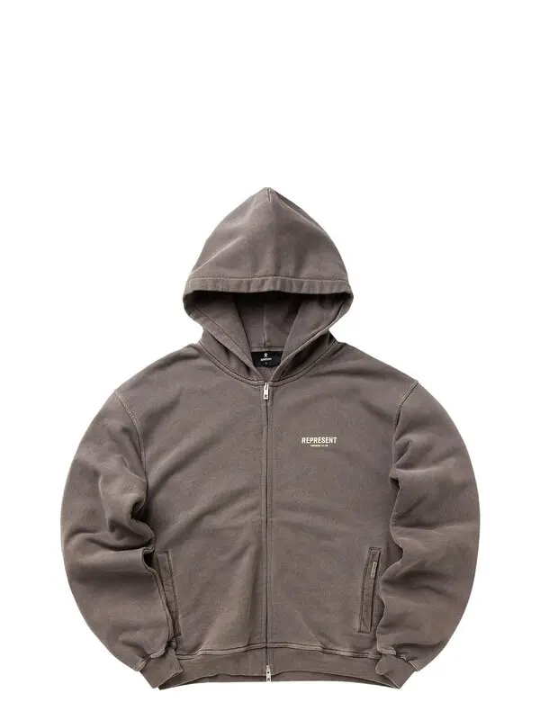 REPRESENT Owners Club Zip Hoodie - Brown