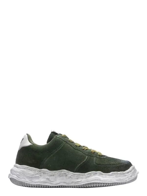 Mihara Yasuhiro Wayne Brushed Suede Low - Green