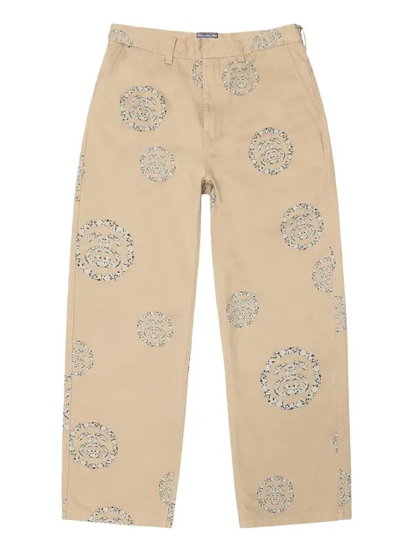StÜssy X Denim Tears Ss Wreath Chino Pants - Tan