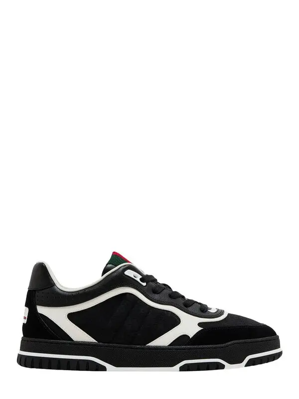 Gucci Re-web Gg Canvas Sneakers - Black