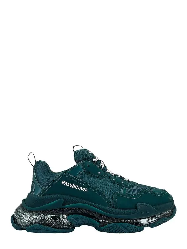 Balenciaga Triple S Sneaker With Clear Sole - Green