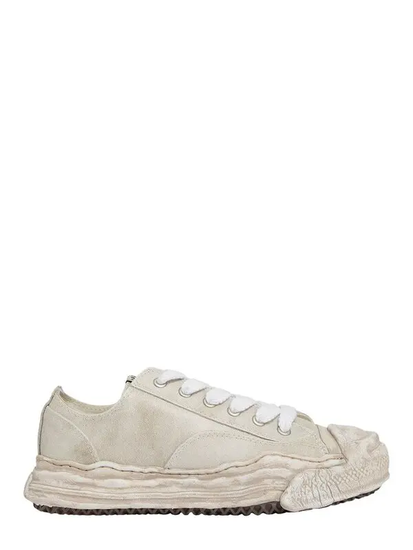 Mihara Yasuhiro Hank Low Vintage Leather Sneakers - White