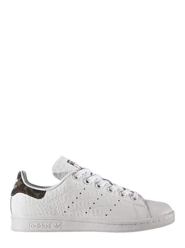 Adidas Stan Smith J 'camo Heel - White