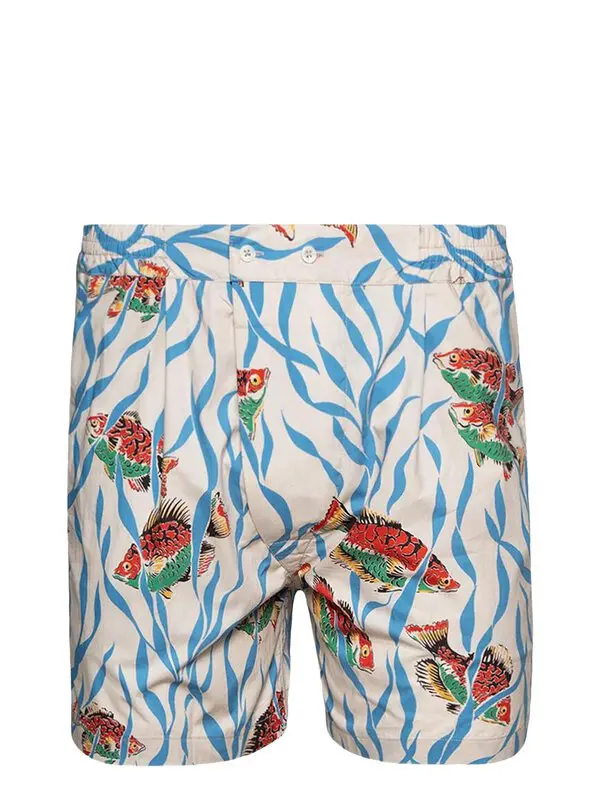 BODE Printed Swimmers Boxers - White