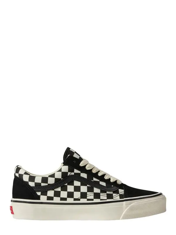 VANS Premium Old Skool Checkerboard Sneakers - Black
