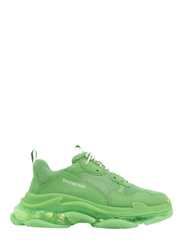 Balenciaga Triple S Sneaker With Clear Sole - Green