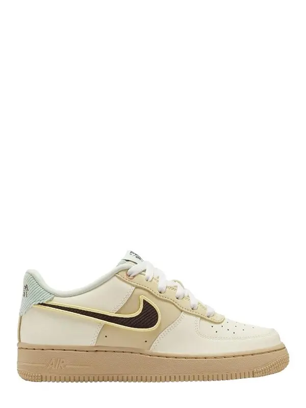 Nike Air Force Low Gs 'passing Notes Pack' Sneakers - Cream
