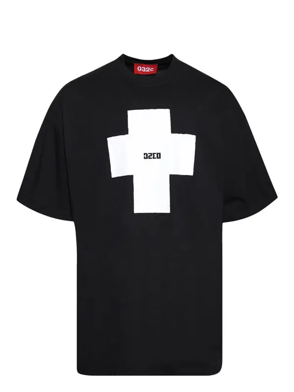 032C Point Zero Oversized T-shirt - Black