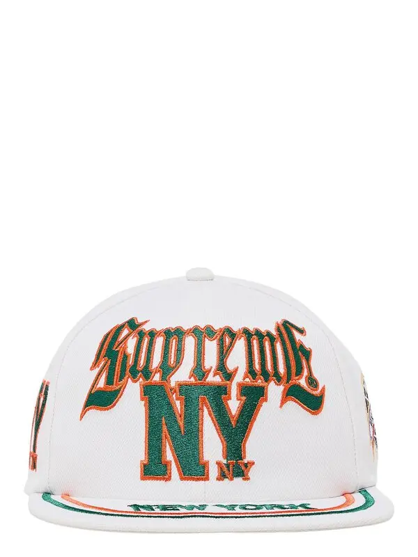 Supreme New York 6-panel Hat - White