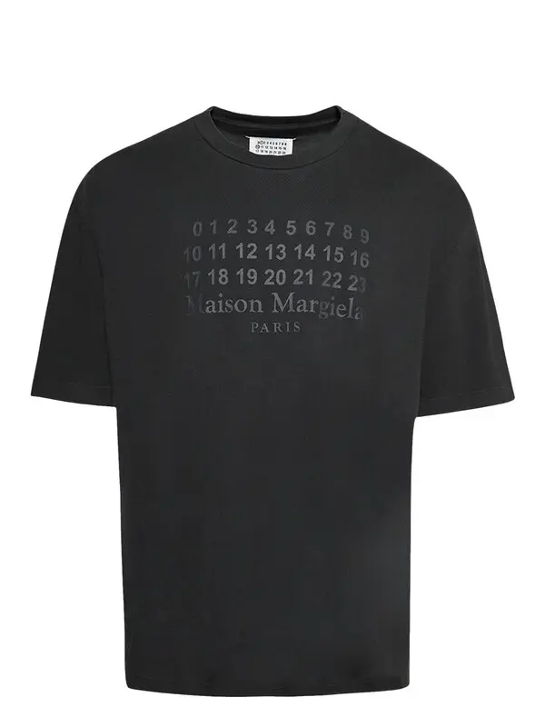 MAISON MARGIELA Numerical Logo T-shirt - Black