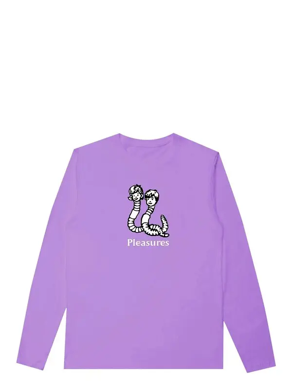 PLEASURES Mud Pigment Long-sleeve T-shirt - Purple