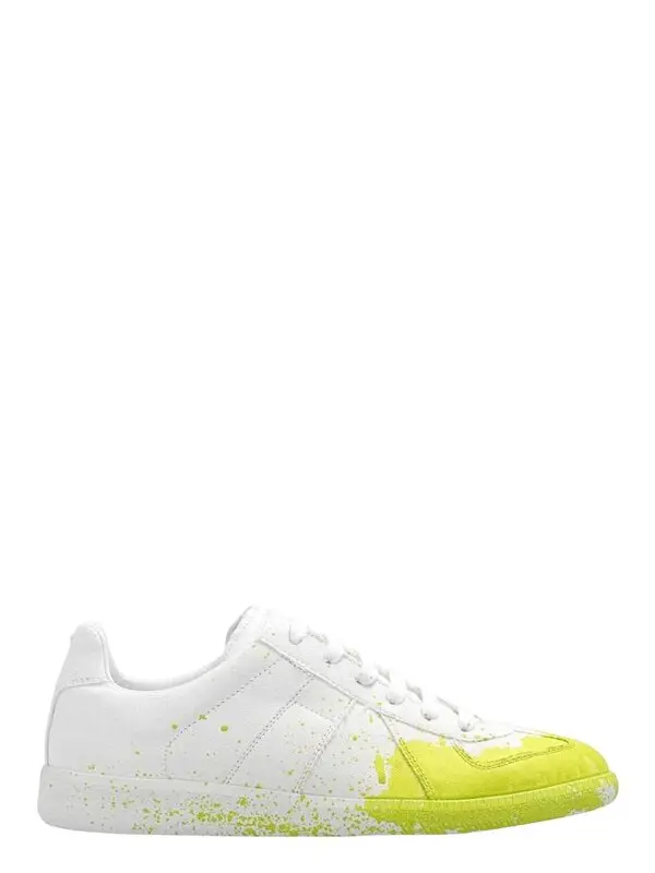 MAISON MARGIELA Replica Low 'paint Splatter' Sneakers - White