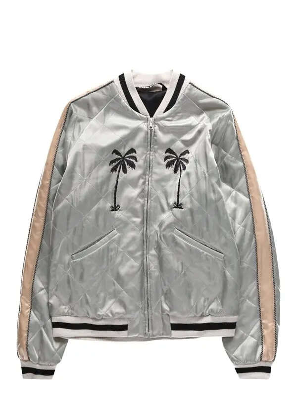 Palm Angels Life Is Palm Souvenir Jacket - Grey