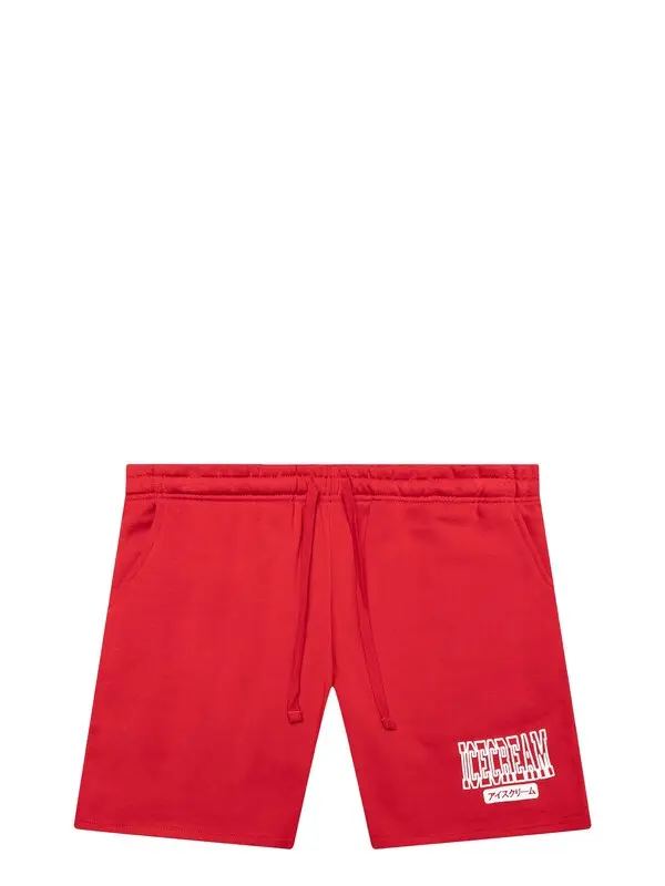ICECREAM College Sweatshorts - Red