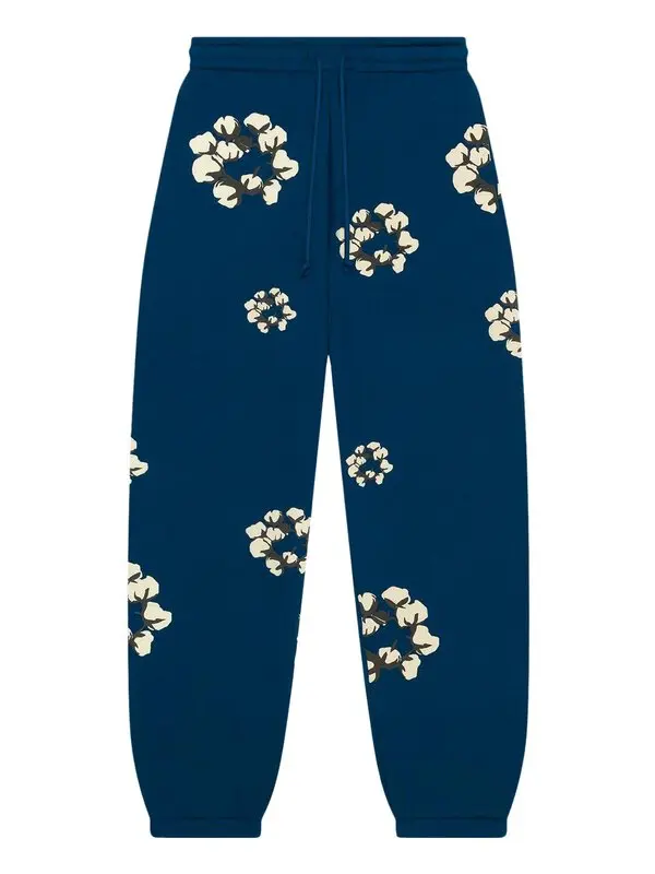 DENIM TEARS X Cactus Plant Flea Market Wreath Sweatpants - Blue