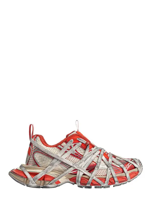 Balenciaga 3xl Extreme Lace Sneakers - Orange