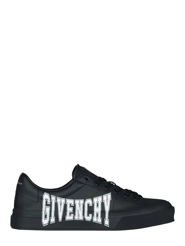 Givenchy City Sport College Print Sneakers - Black