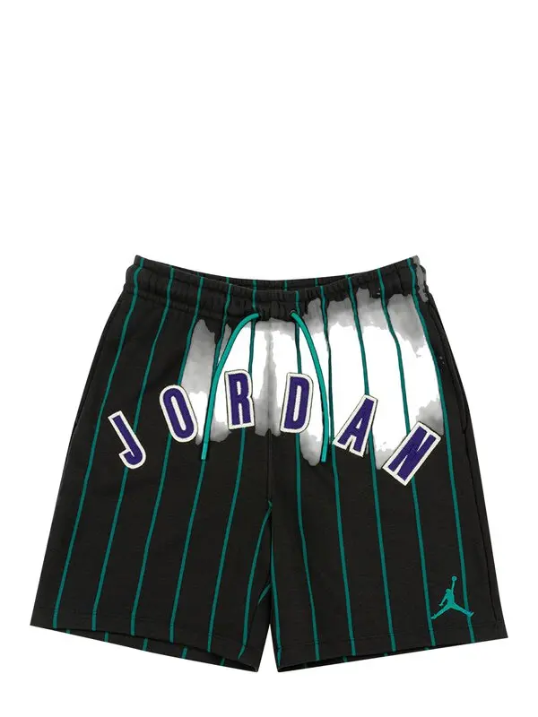 JORDAN Brooklyn Fleece Striped Diamond Short - Black