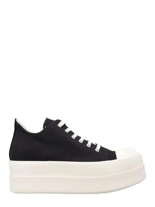 Rick Owens Double Bumper Low Sneakers - Black