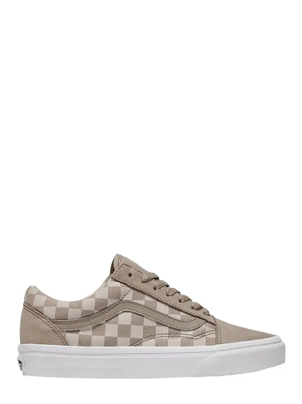 VANS Old Skool Checkerboard Sneakers - Cream