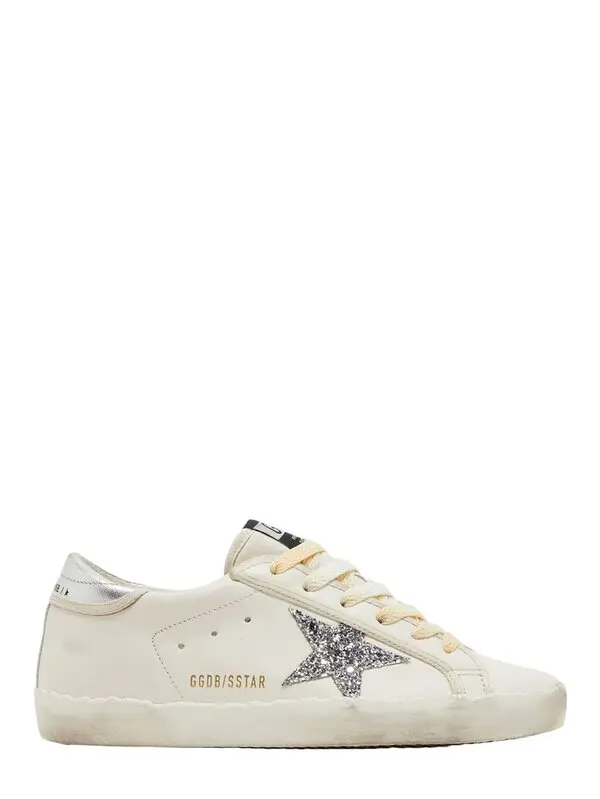 GOLDEN GOOSE Superstar Glitter Sneakers - White