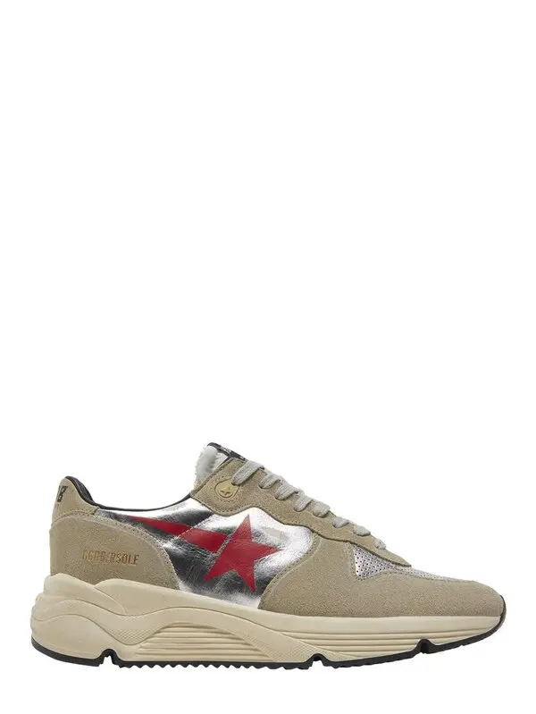 Golden Goose Running Sole Sneakers - Silver