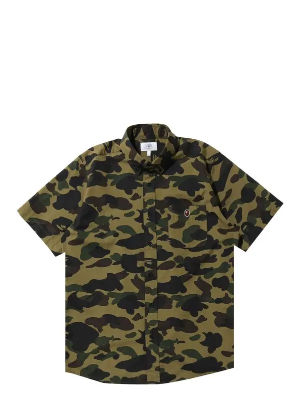 A BATHING APE 1st Camo Button-down Shirt - Green