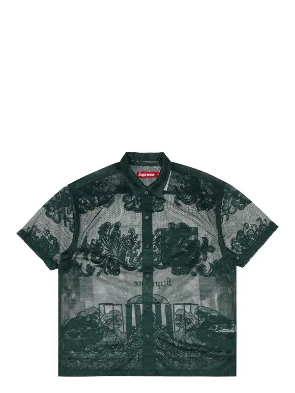 Supreme Last Supper Lace Short-sleeve Shirt - Green